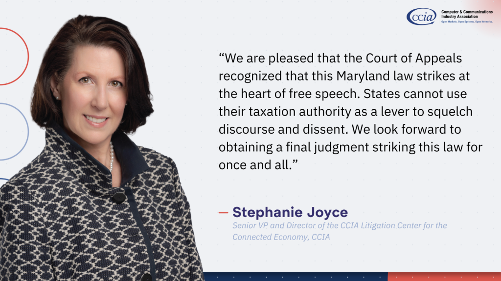 CCIA Wins Appeal in Challenge of Maryland’s Digital Advertising Tax - CCIA