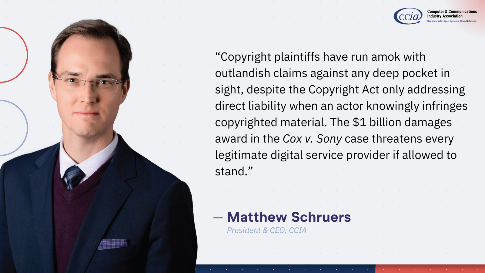 CCIA Asks Supreme Court to End Outrageous Copyright Liability - CCIA